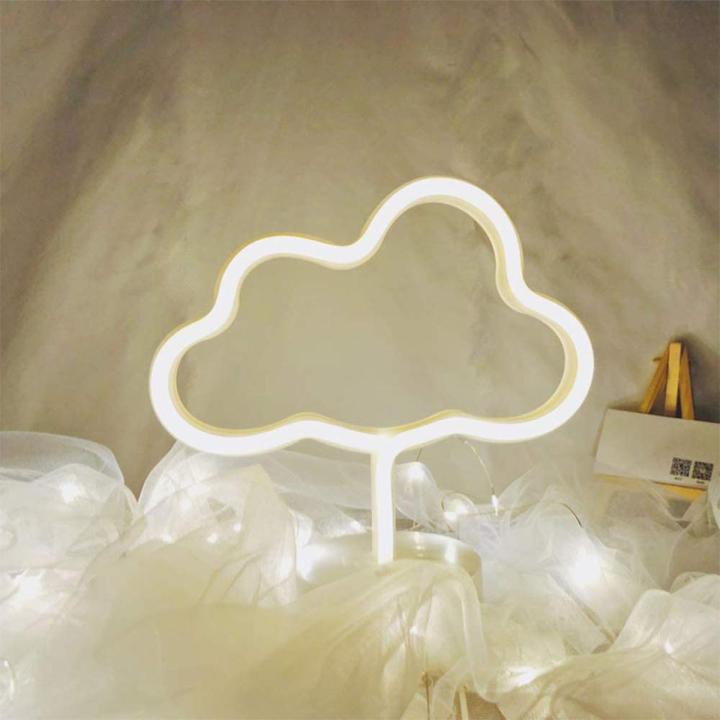 Cute Cloud Neon board glow Neon light wall Signboards LED sign boards ...