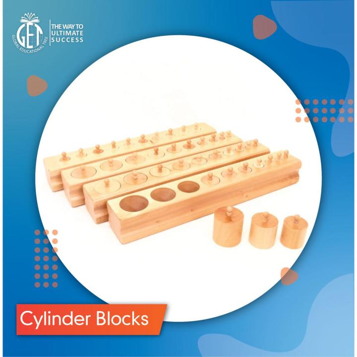 Imported Cylinder Blocks Wooden Blocks Cylinder Blocks Wooden Toys ...