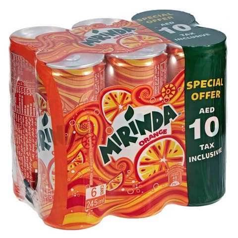 Mirinda Orange Drink 250 ml - 6-Pack - Fruity & Refreshing! 🍊 | Daraz.pk