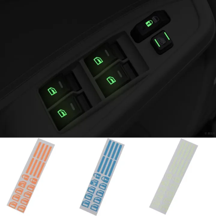 Durable Night Glowing Car Button Luminous Sticker Fluorescent ...
