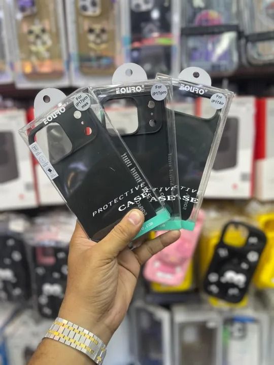 Black Eouro soft silicone cover for iPhonr 17 Pro Max iPhone 17 Pro ...