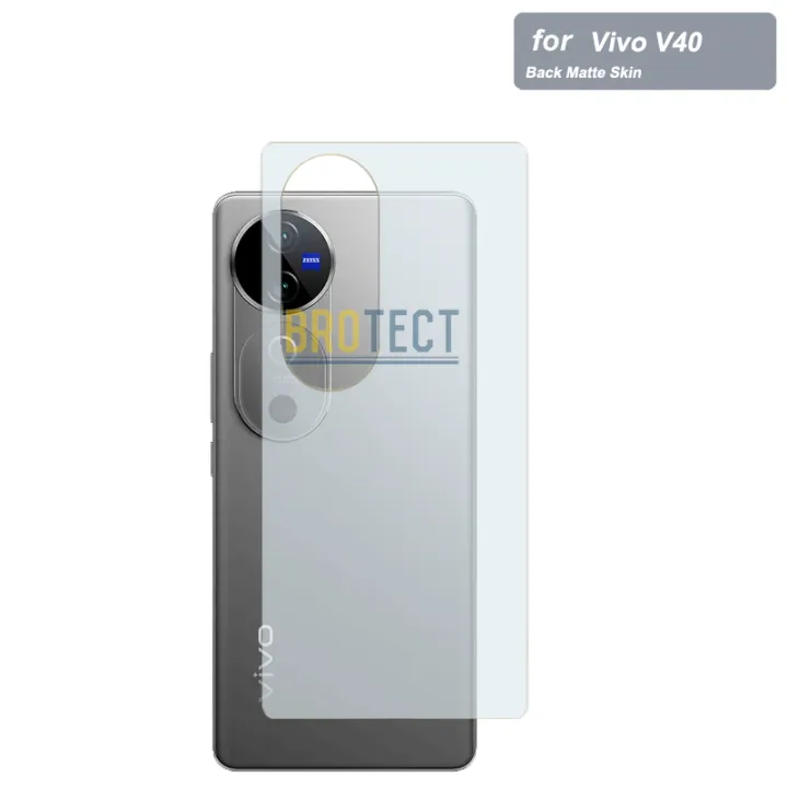 vivo v40 Back Matte Protector Soft Skin Sheet Film With Sides Cover ...