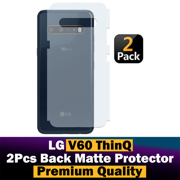 LG V60 ThinQ Back Protector Carbon Fiber Matte Soft Skin Sheet For LG ...