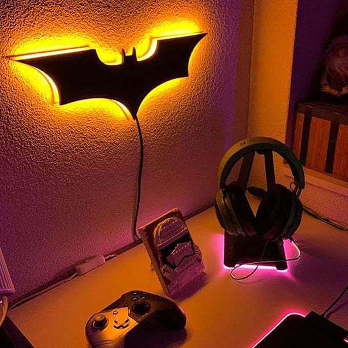 Batman Neon Light | 3D LED Superhero Wall Lamp | Perfect Night Light ...
