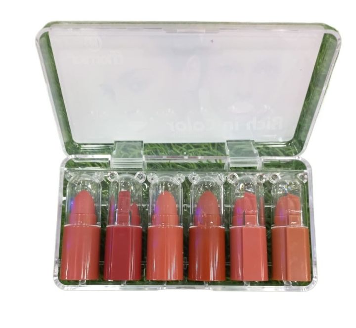 Pack Of 6 Velvet Matte Lipstick Mini Lipstick | Daraz.pk