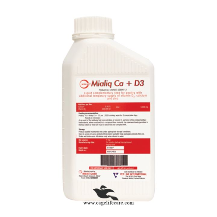 Mialiq CA+D3 – Provide Vitamin D3, Calcium & Zinc ( LONG EXPIRY ...