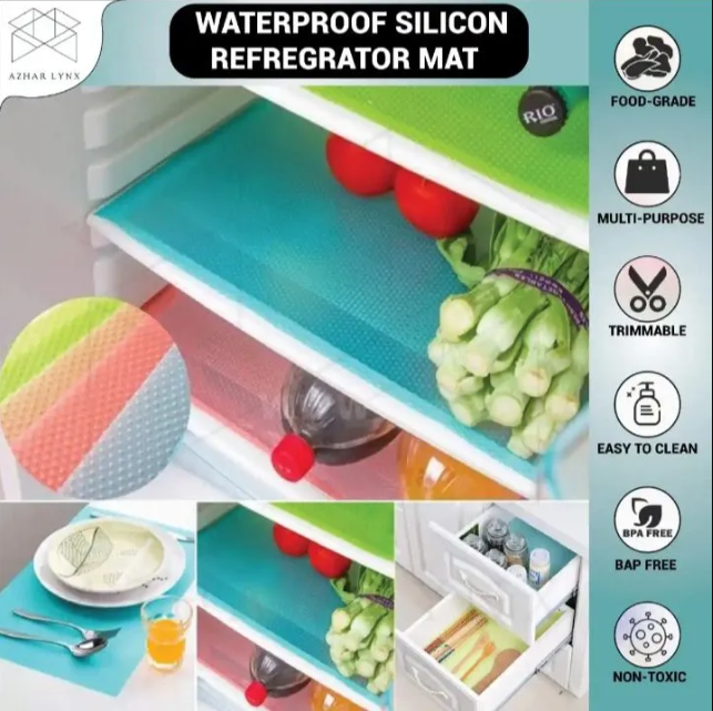 Fridge Mats - Refrigerator Mats - Single Sheet (45cm x 38cm) - Full ...