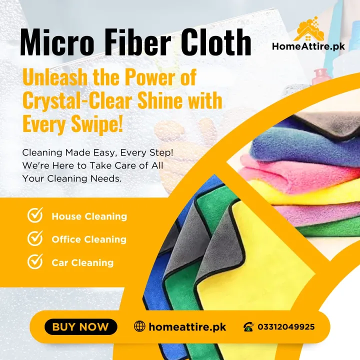 Premium Microfiber Cleaning Cloths | Ultra-Soft & Highly Absorbent ...