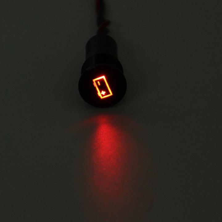 12V 24V 14mm Metal LED Dashboard Panel Warning Light Pilot Indicator ...