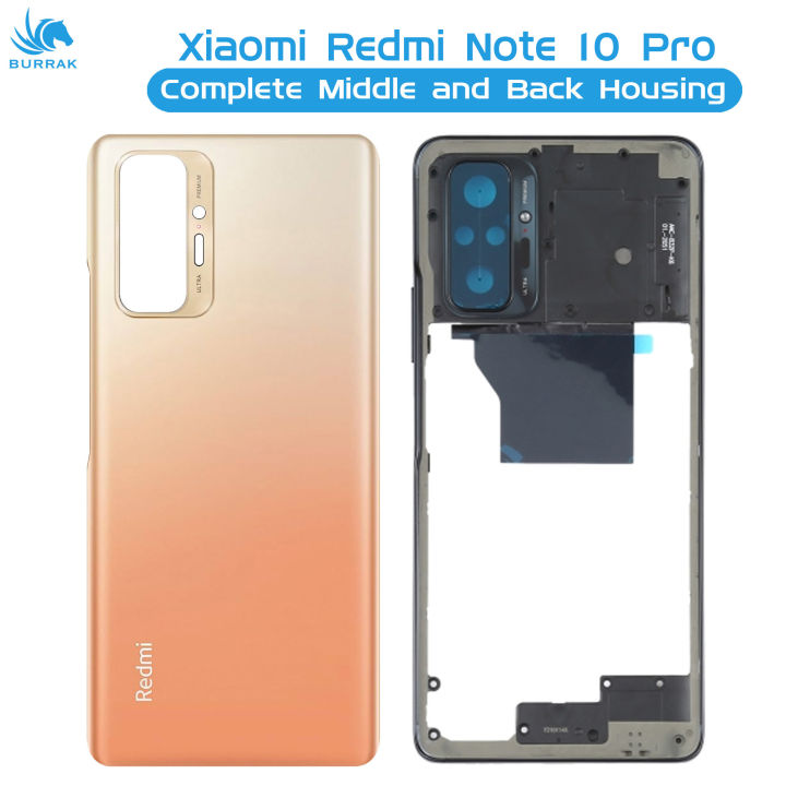 Xiaomi Redmi Note 10 Pro Housing Middle Frame With Side Button and ...