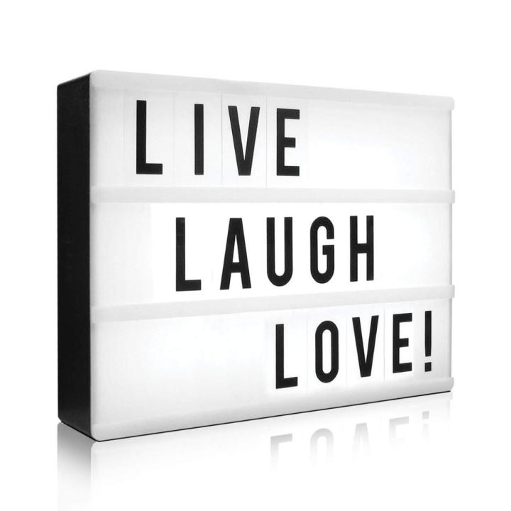 DIY LED Message Box A4 Size Black Letters | Daraz.pk