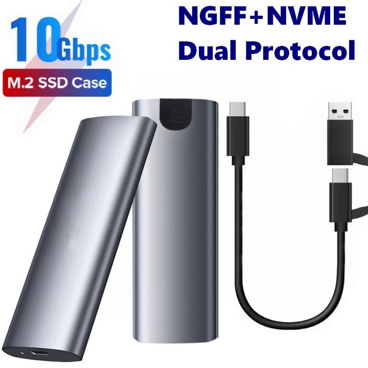 M.2 Nvme / Ngff Sata Dual Protocol Ssd Case Enclosure Usb 3.110gbps 2tb External Sata Ngff Type ...