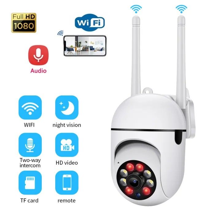 A7 1080P Wifi Camera IP Outdoor Wireless Security Protection Monitor AI ...