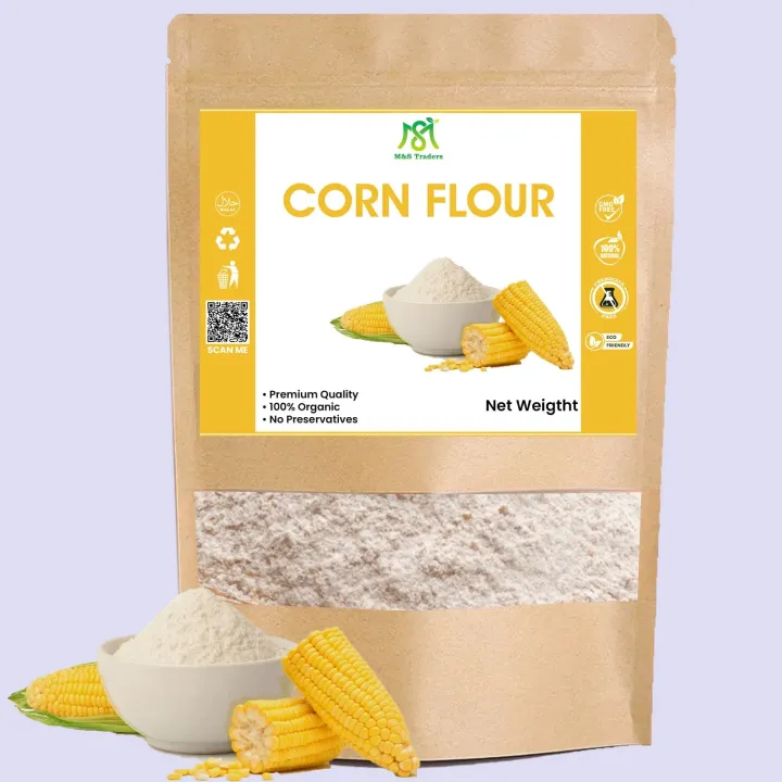 Cornflour | Makai Atta (Corn Starch For Soup,Sauces,Gravy)- 200 Gram ...