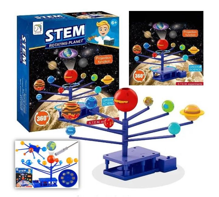 STEM Science Kit – Rotating Planet Model | DIY Solar System Model Kit ...