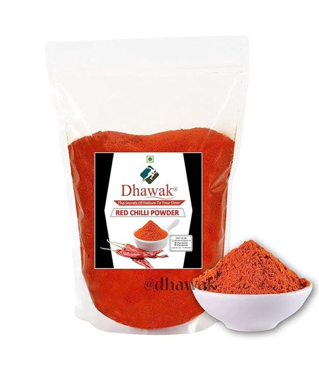 Dhawak Red Chilly Powder - 500 g. (Lal mirch Powder) Chilli Powder ...