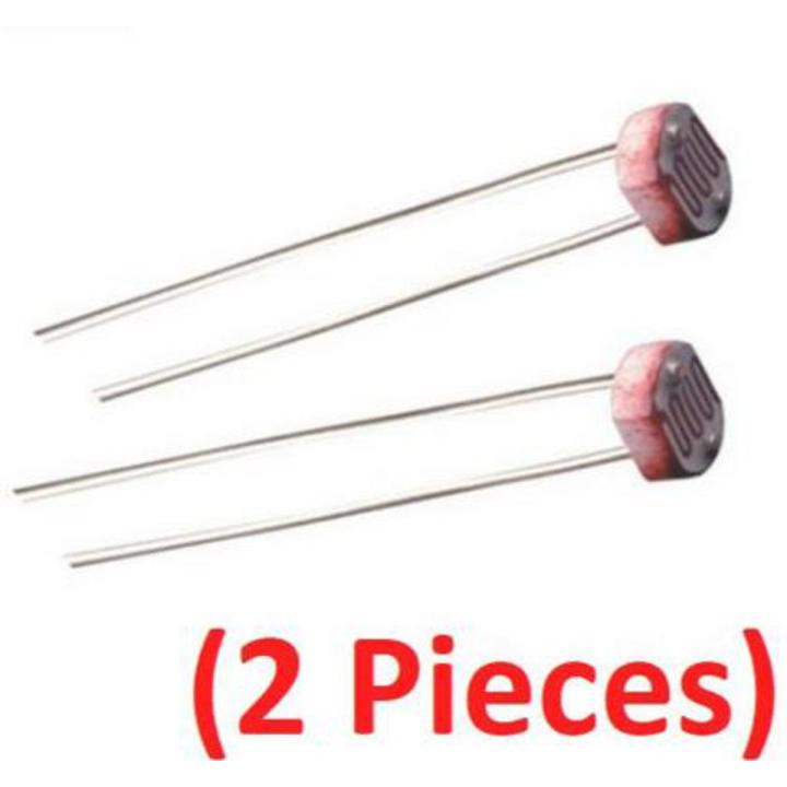 LDR photoresistor light dependent resistor-(2 piece) | Daraz.pk