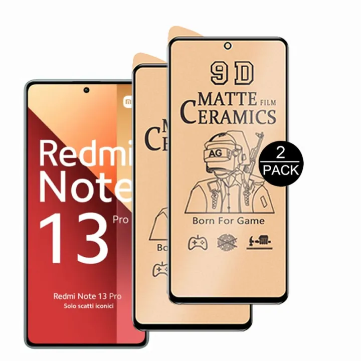 2 Pcs Xiaomi Redmi Note 13 Pro 4G Ceramic Matte Screen Protector PUBG ...