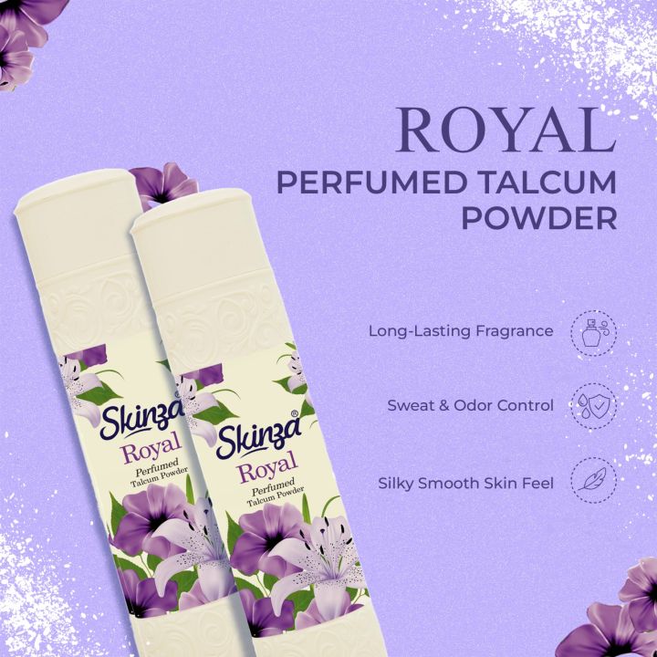 Skinza Royal Perfumed Talcum Powder 250gm | Daraz.pk