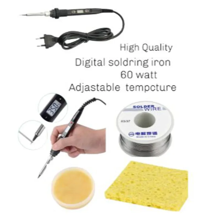 Soldering Iron | Digital Display Temperature Control | 220v AC | Daraz.pk