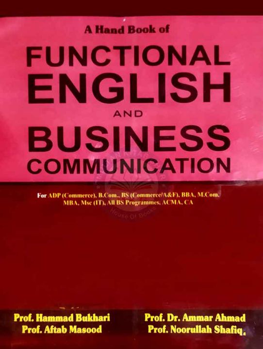 A Hand Book of Functional English and Business Communication for ADP,B ...