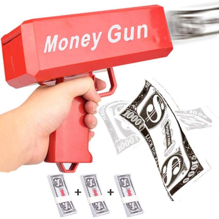 Rain Dollar_ Gun_ Paper Playing Spary Dollar_ Toy Gun_, Prop Dollar ...