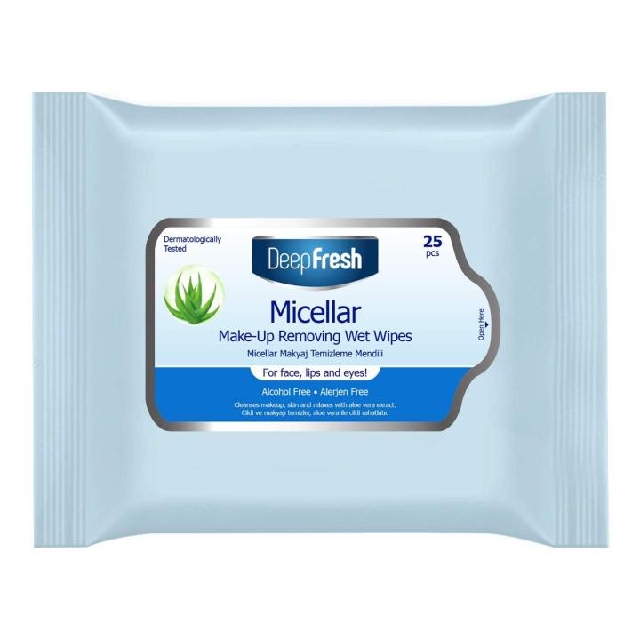 Micellar Make-Up Removing Wet Wipes 25 Pcs | Daraz.pk