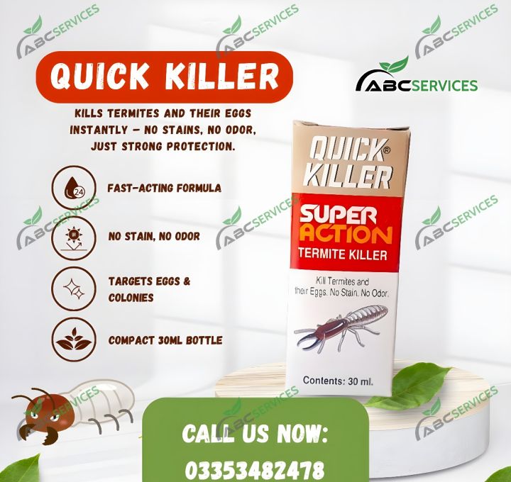 QUICK KILLER TERMITE KILLER Liquid – 30ml | Fast-Acting Deemak Control ...