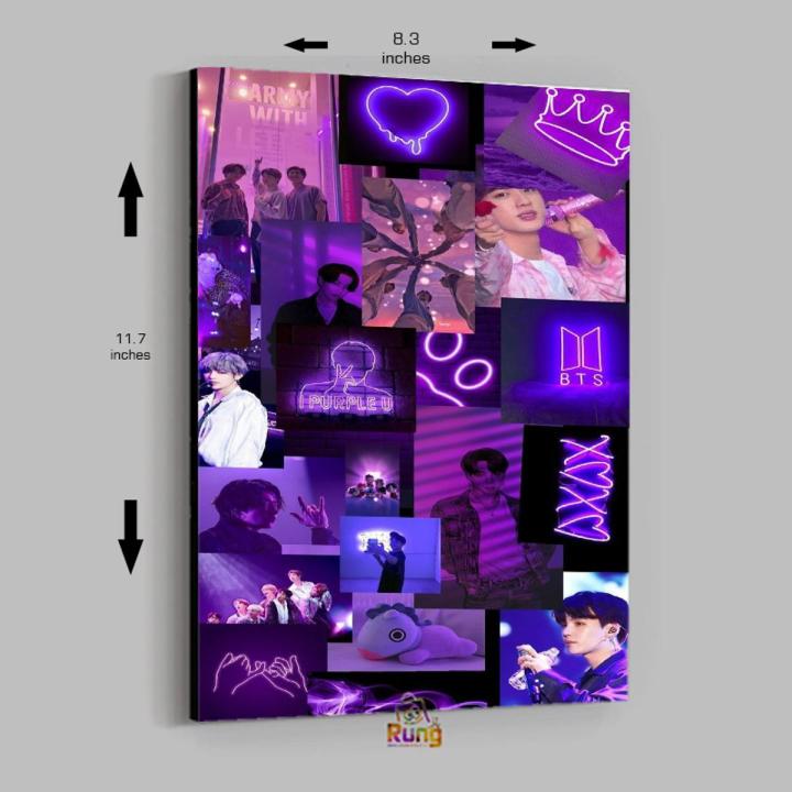 Bts Wall Hang Frame For Bts Army | Daraz.pk