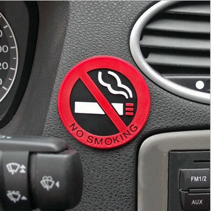 Pack of 3 No Smoking Logo Stickers Car Stickers | Daraz.pk