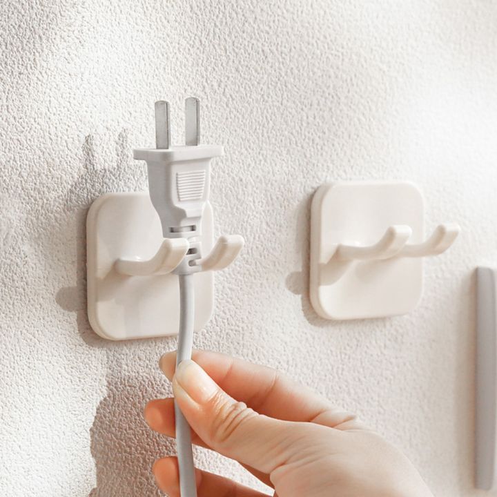 Multifunction Double Hook Plug Hook Punch-free Wall Power Plug Socket ...