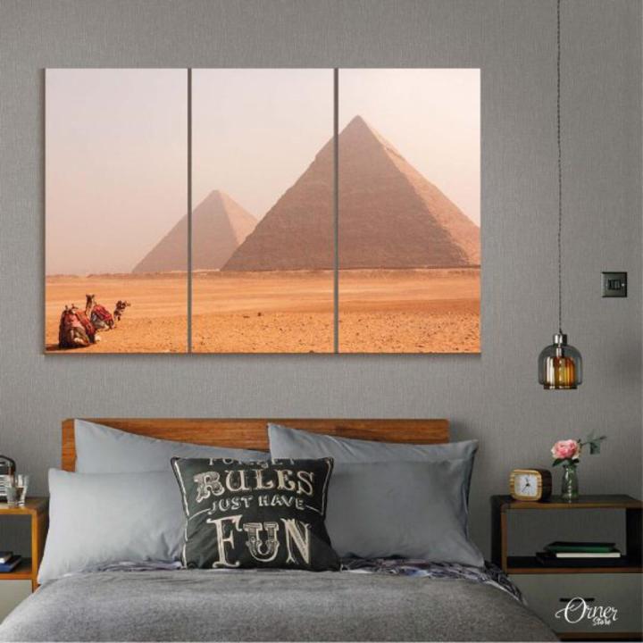 Home decor & Wall decor The Great Pyramids of Giza (3 Panels ...