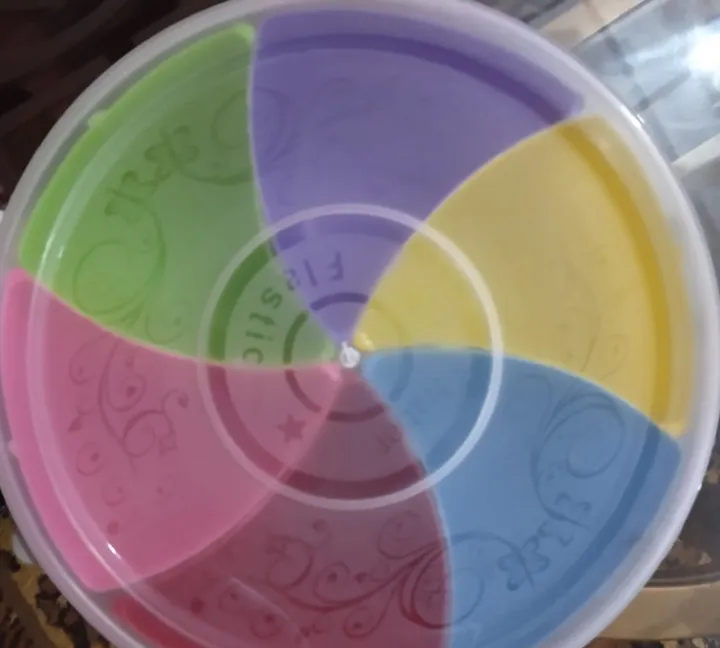 New Masala Box Plastic spice box with 6 spice containers with see ...