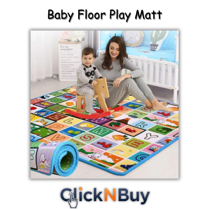 Baby Floor Play Mat – Soft & Cushioned Play Area for Infants and ...