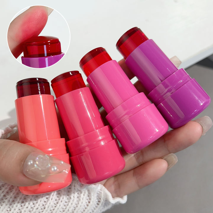 Cheek Lip Tinted Moistured Blush Stick Eyes Cheek Lip Brighten Cream ...
