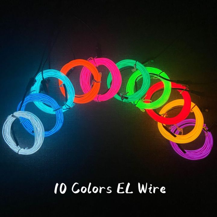 LED Strip 1M/2M/3M/5M/10M Flexible Neon Led Light Wire Car Interior ...