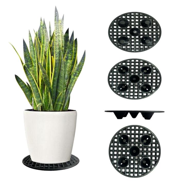 Plastic Round Plant Pot Lifts, Heavy Duty Plant Holders, Plant Pot Dish ...