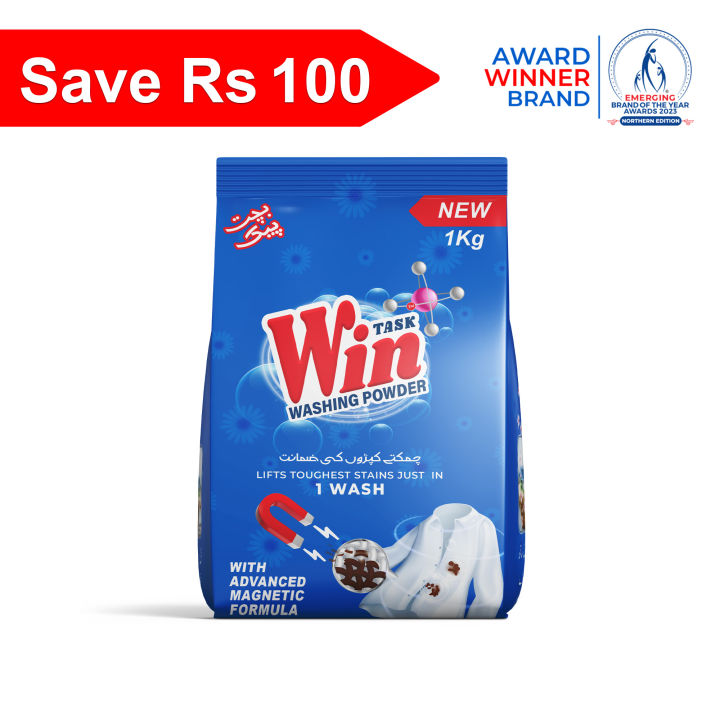 Win Task Detergent Washing Powder 1KG | Daraz.pk