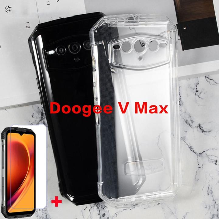 2in1 Temperd Glass Cover For Doogee V Max Gel Pudding Silicone Case ...