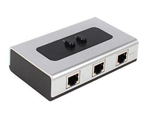 2Port RJ45 Gigabit Ethernet RJ45 Network Switch Splitter Selector Box ...