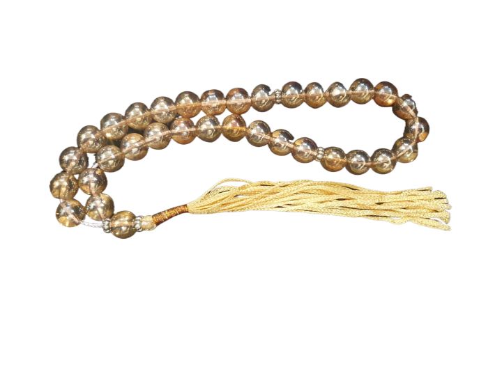 Prayer Beads 33 Muslim Tasbih Lovely Gold color | Daraz.pk