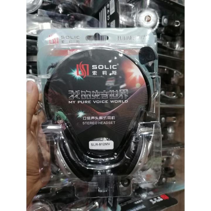 SOLIC SLR 812 Headphone Headset Gaming | Original Solic SLR MV Super ...