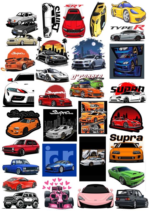 Car Stickers for Boys- Sports Car Stickers for Girls - stickers For ...