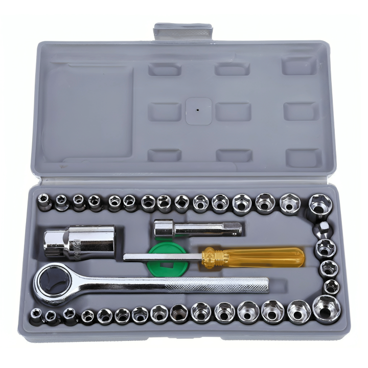 Original Aiwa 40 Piece Toolkit Tool kit Combination Socket Ratchet ...