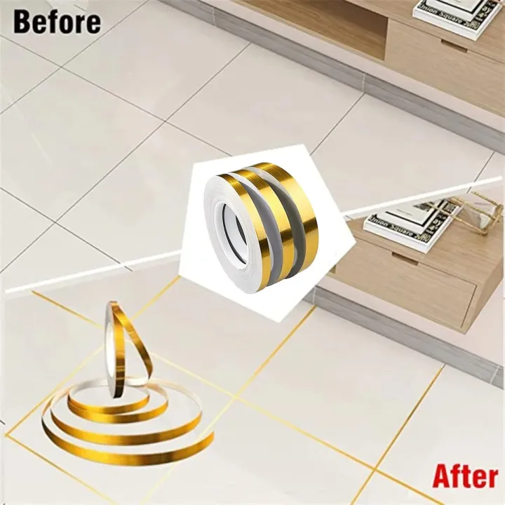 Golden Decoration Tape, Self-Adhesive Tape, Gold Border Tape, Golden ...