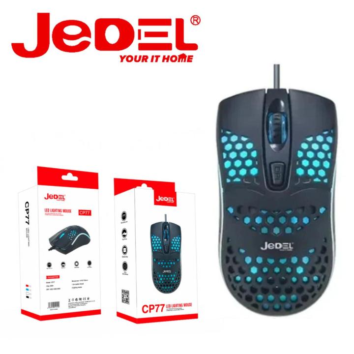 Gaming Mouse JEDEL CP77 Wire RGB Light Mouse | Daraz.pk