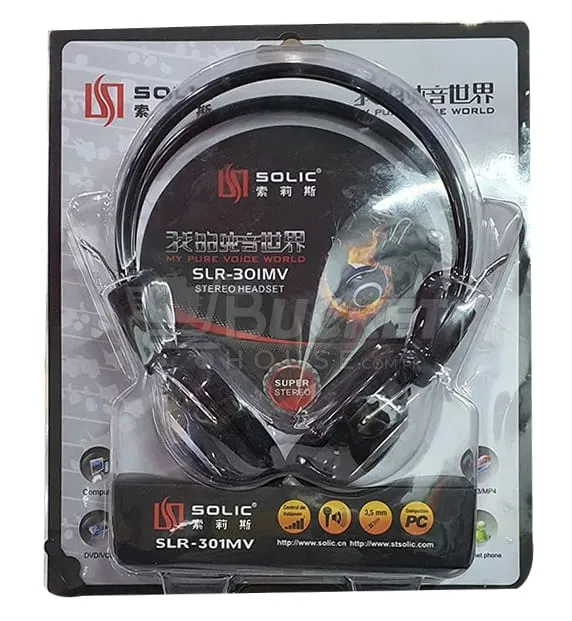 solic slr-301mv headphones - solic wired headphones - Solic headphones ...