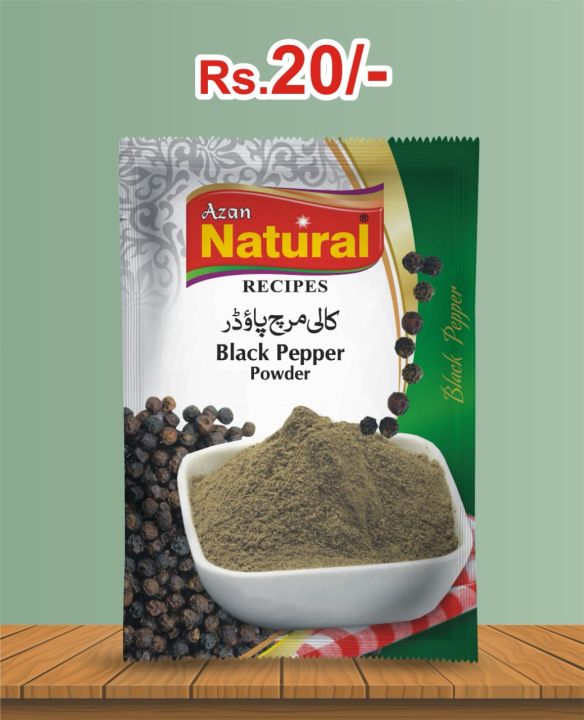 Kali Mirch Black Papper Powder 20 ka pack of (12) The Taste Of Both ...