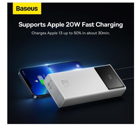 22.5W Super Fast Charge PD Power Bank 20000mAh Portable Fast Charging ...