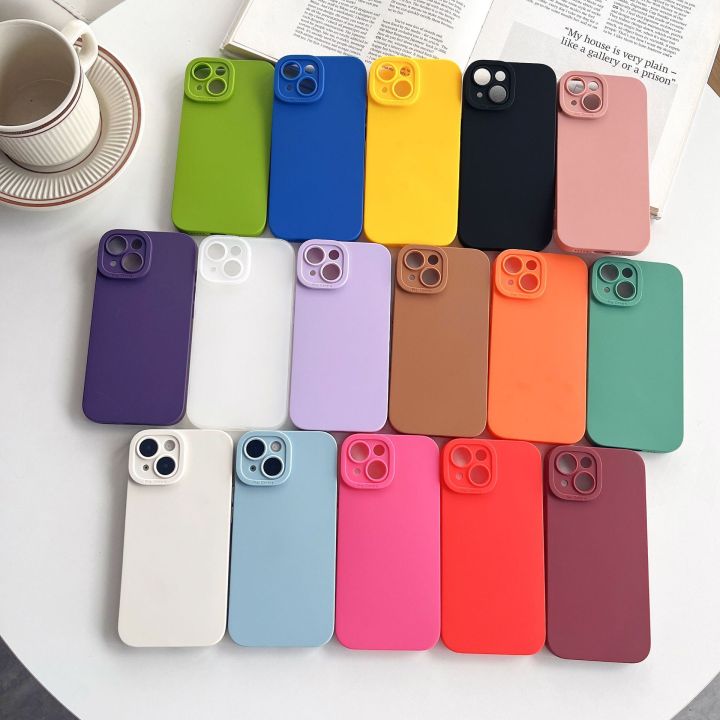 Yuthorite Solid color pupil frosted mobile phone case Apple 15 promax ...